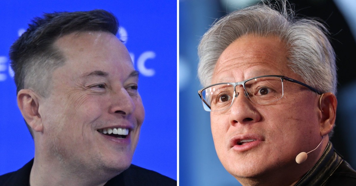 Trump and Elon Musk picked Jensen Huang up in Alaska on their Air Force ...