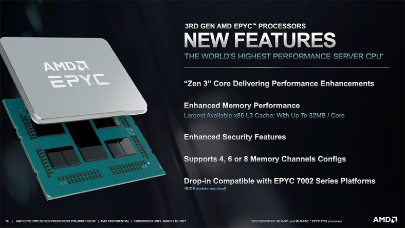 AMD Epyc 7003 oficjalnie zaprezentowane. Potężne procesory do serwerów