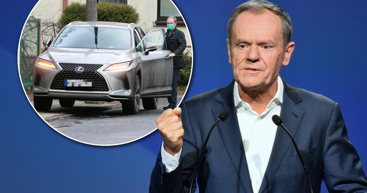 Tusk ofiarą złodziei! Stracił lexusa. Okradli go