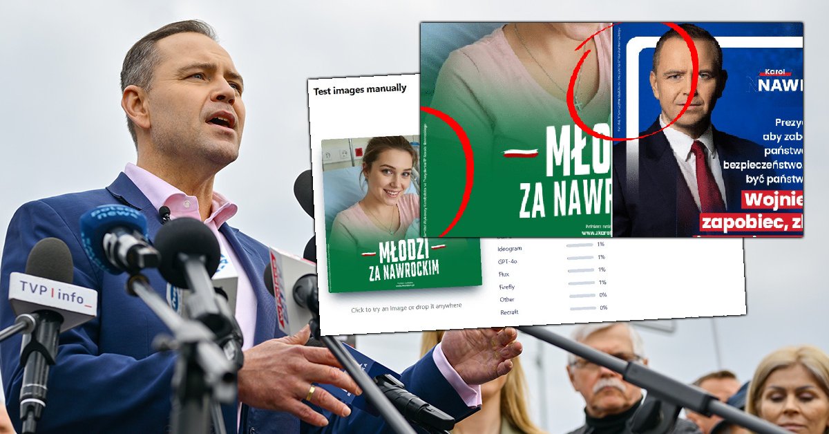 Młodzi za Nawrockim? Uwaga na obrazy generowane przez sztuczną inteligencję - Informacje