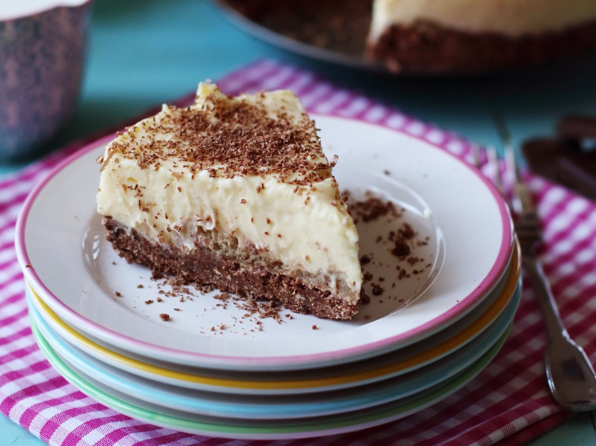 Vaníliás-kekszes torta. Egyszerű elkészíteni, és még sütni sem kell ...