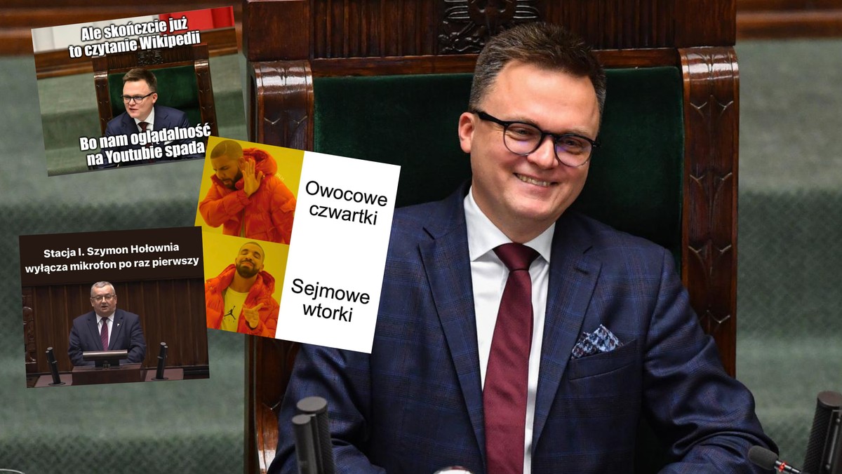 Szymon Hołownia znów "królem memów". Kolejne posiedzenie Sejmu bije ...