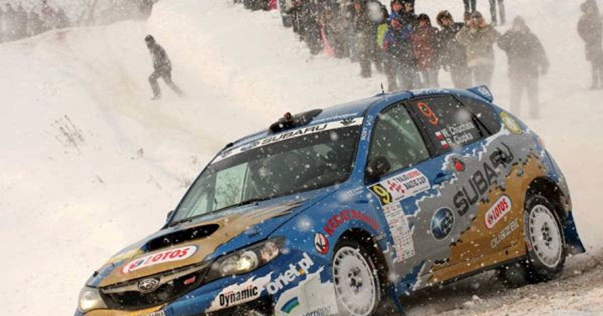 LOTOS - Subaru Poland Rally Team z pucharami