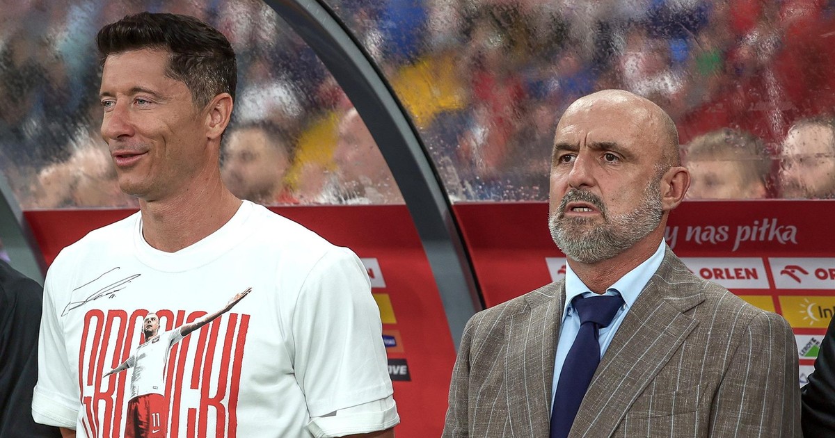 Robert Lewandowski i Michał Probierz obok siebie. Powiało chłodem