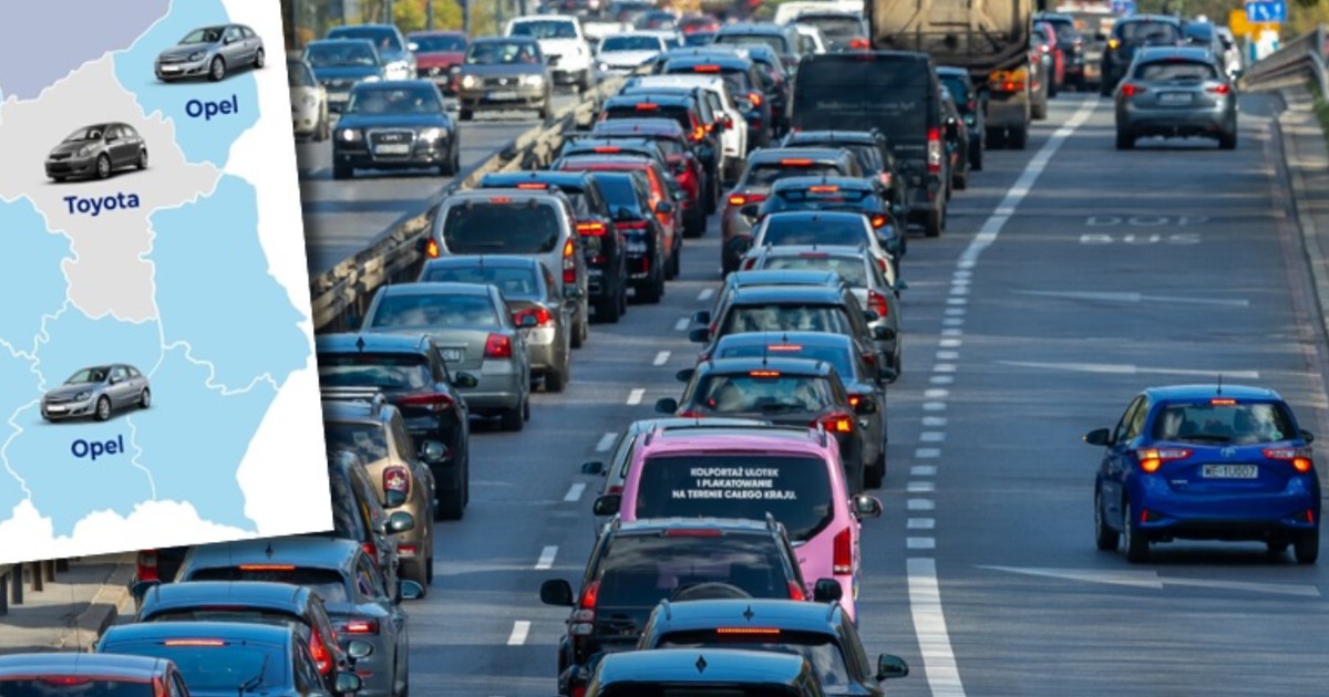 Najpopularniejsze marki samochodów w Polsce. Polska podzielona na pół