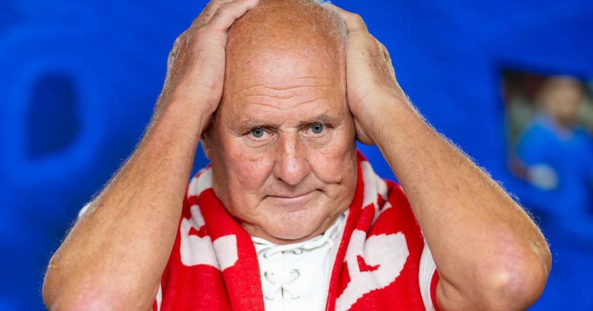 Mecz Polska-Austria. Jan Tomaszewski wściekły. Mecz Polska-Austria. Jan Tomaszewski wściekły.