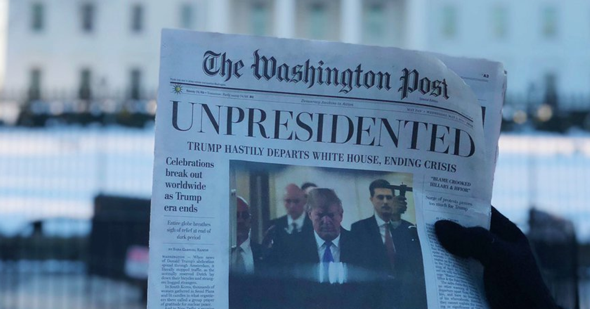 Left-wing prankster activists 'The Yes Men' hand out fake Washington ...