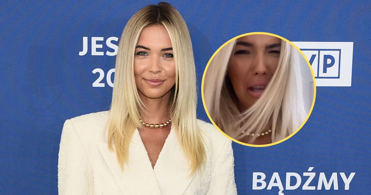 Sandra Kubicka została oblana przez kelnera na ramówce TVP. Zabrała ...