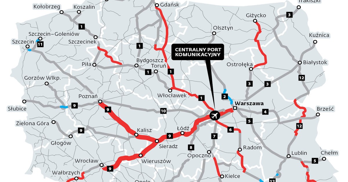 CPK rezygnuje z koncepcji kolejowych szprych [MAPA] - GazetaPrawna.pl
