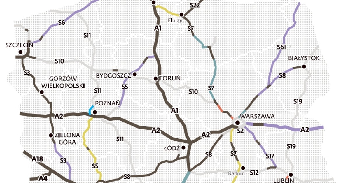 Najnowsze plany budowy dróg i autostrad w Polsce (MAPA) - Forsal.pl