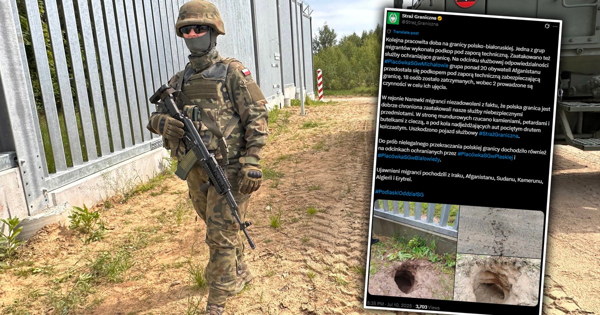 Podkop pod zaporą na granicy z Białorusią. Zatrzymano 18 osób
