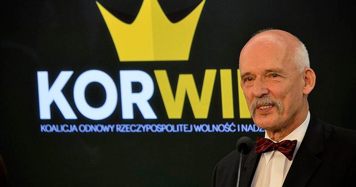 Janusz Korwin-Mikke na wakacjach. Surfing, młoda żona i koszulka ...