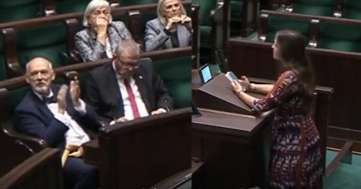 Sejm. Janusz Korwin-Mikke i Grzegorz Braun oklaskują Jachirę [WIDEO]