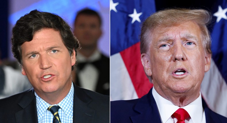 Tucker Carlson said in private messages that he actually hates Trump ... Tucker Carlson said in private messages that he actually hates Trump ...