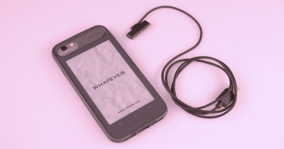 Inkcase i7 Oaxis: iPhone-Case mit E-Paper-Bildschirm | Heise online ...