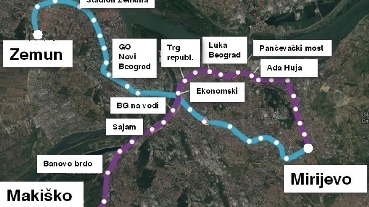 PROMENJEN PLAN BG METROA? Prve dve linije podzemne železnice bi se ...