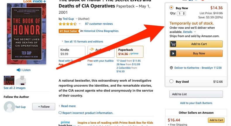 A book on the 'secret lives and deaths of CIA operatives' sells out on ...