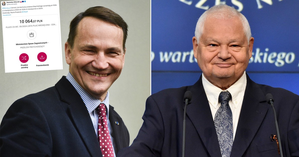 Premia prezesa NBP podniesiona o 30 proc. Komentarz Radosława Sikorskiego