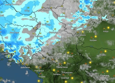 RHMZ: Stiže zahlađenje, radarske slike pokazuju kako će se kretati kroz ...