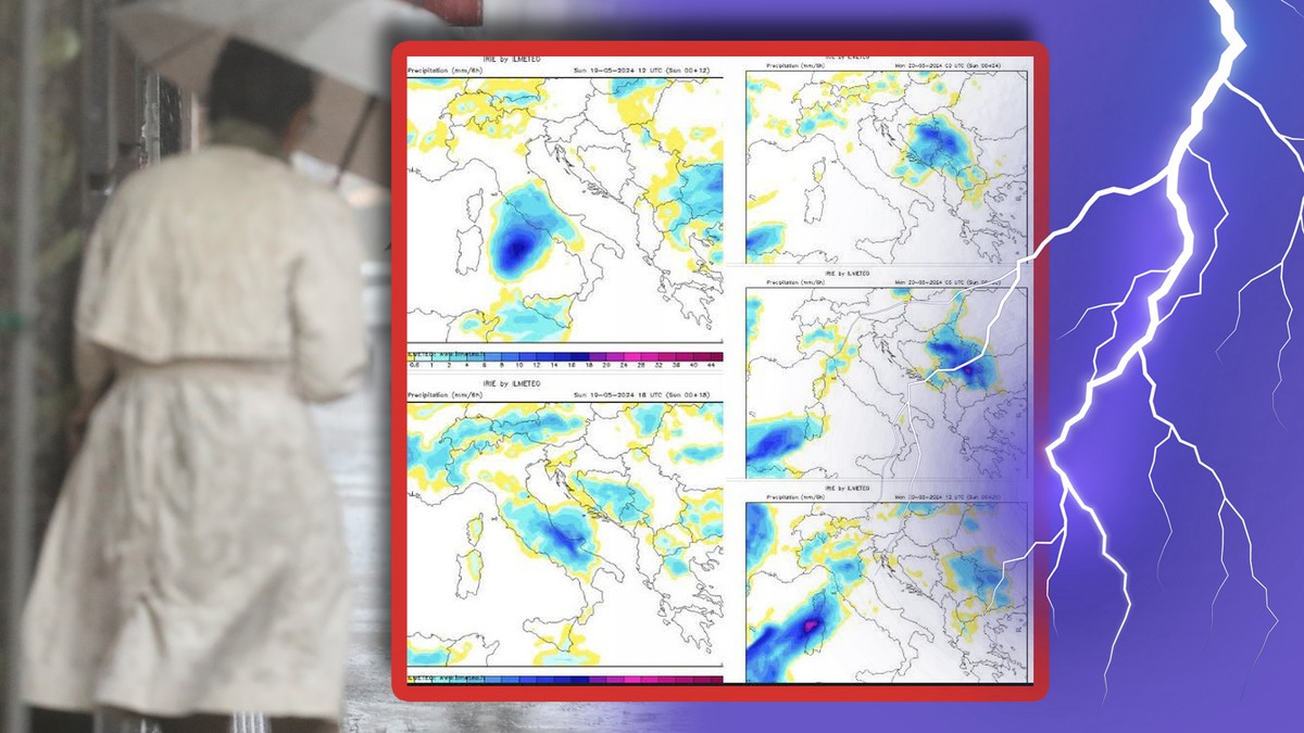 (MAPA) RHMZ izdao upozorenje za vremenske neprilike u Srbiji, evo gde ...