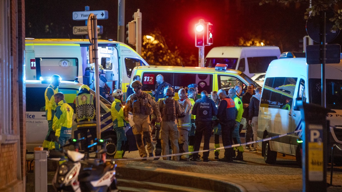 Prvi snimci sa mesta pucnjave u Briselu: Napadač otvorio vatru u centru grada, nalazi se u ...