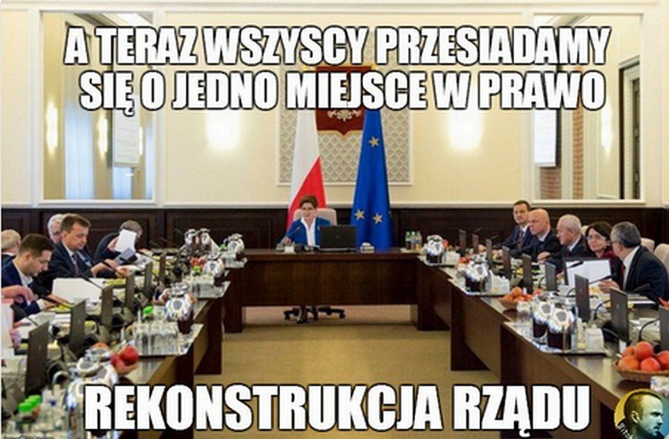 Memy z rekonstrukcji rządu. Zobacz najlepsze polityczne memy - Wiadomości