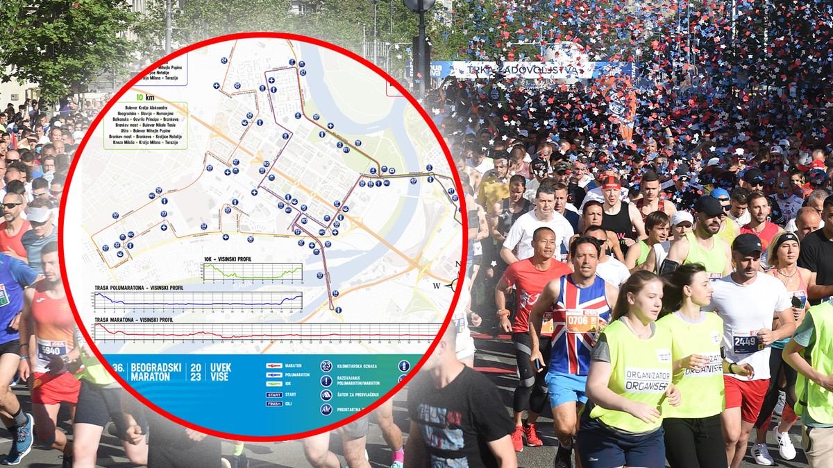 U nedelju se zatvara pola Beograda: Pogledajte detaljnu trasu maratona i spisak ulica koje će - Blic