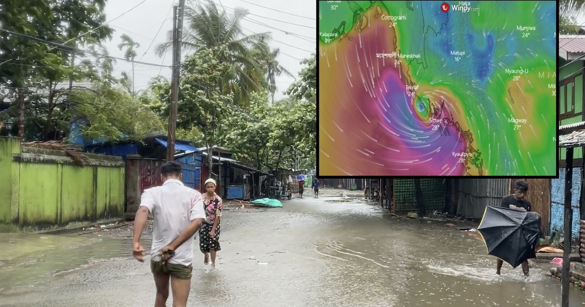 Potężny cyklon Mocha szaleje w Azji. "Koszmarny scenariusz" [WIDEO ...