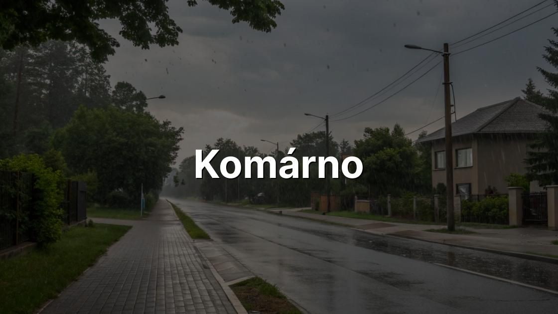 Komárno počasie: Dnešná predpoveď (22. 07. 2025) | Azet Počasie