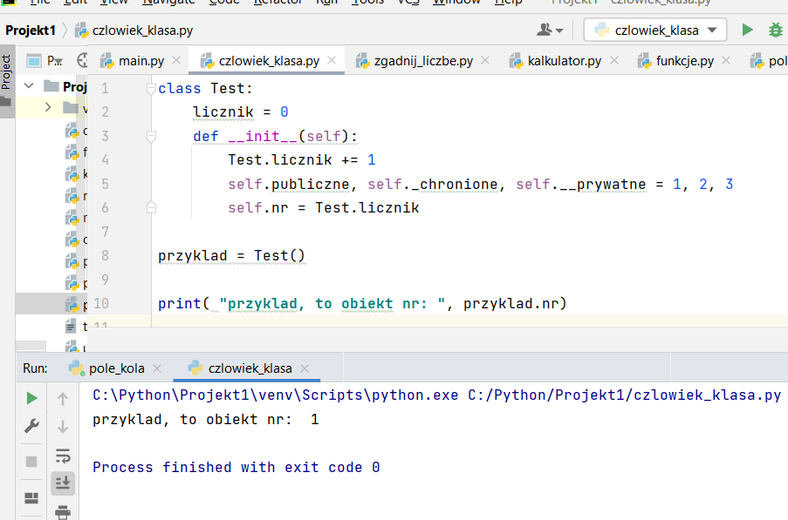 Kurs: Python w pigułce cz. 6 Programowanie obiektowe