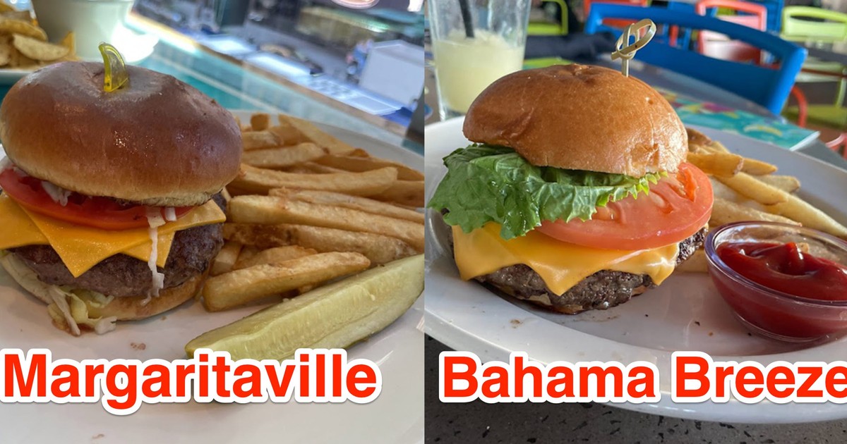 I ordered the same meal from Bahama Breeze and Margaritaville, and the ...
