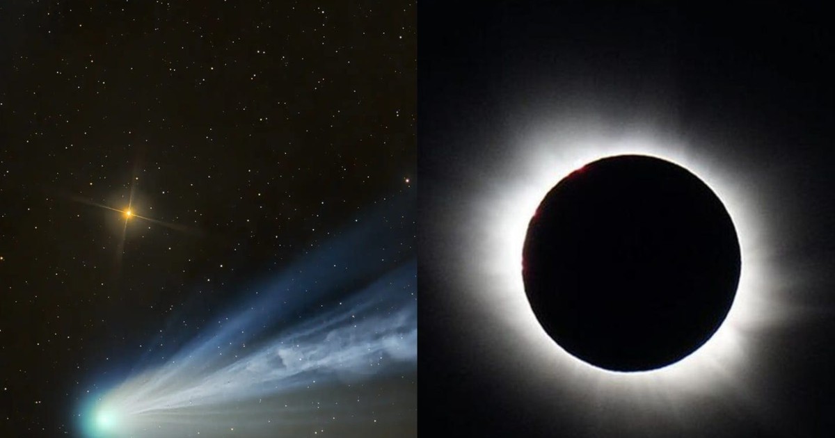 I tried to snap a photo of the 'Devil comet' during the solar eclipse ...