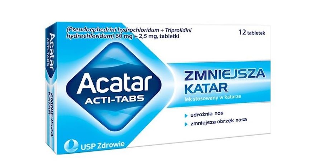 Acatar Acti-Tabs - działanie, dawkowanie, przeciwwskazania, działania ...