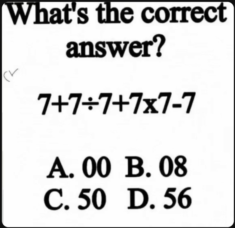 Zagadka matematyczna nie tylko dla dzieci. Wielu dorosłych ma problem ... Zagadka matematyczna nie tylko dla dzieci. Wielu dorosłych ma problem ...