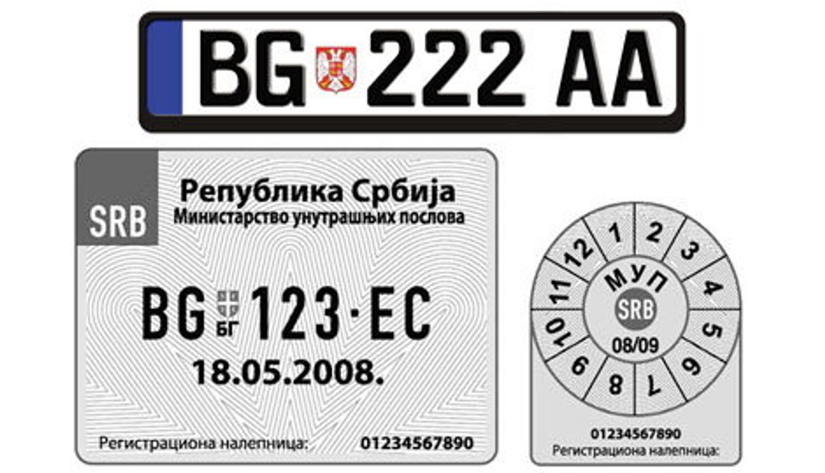 Nove tablice od 1. januara