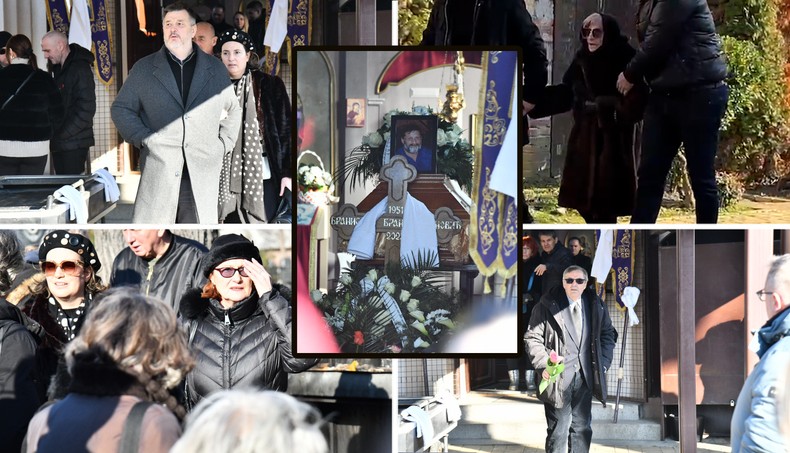 (Video) Milica Milša u suzama: Kolege na sahrani sina Mire Banjac - Danica Ristovski sa buketom ...