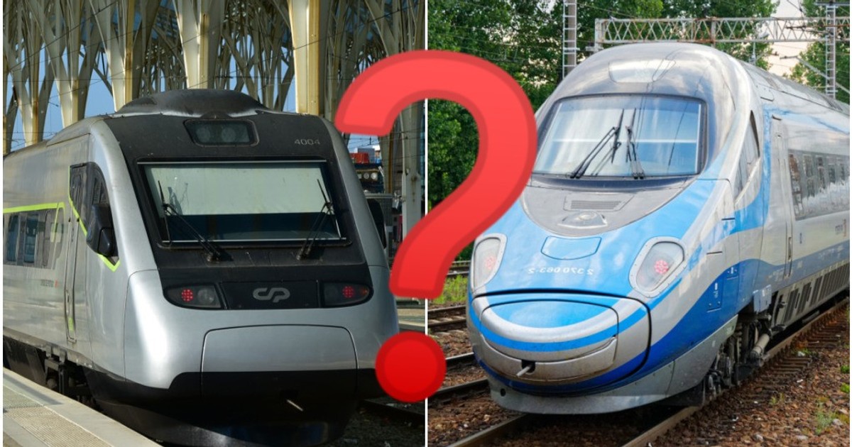 Porównujemy pendolino w Polsce i Portugalii. Jedna rzecz zaskakuje ...