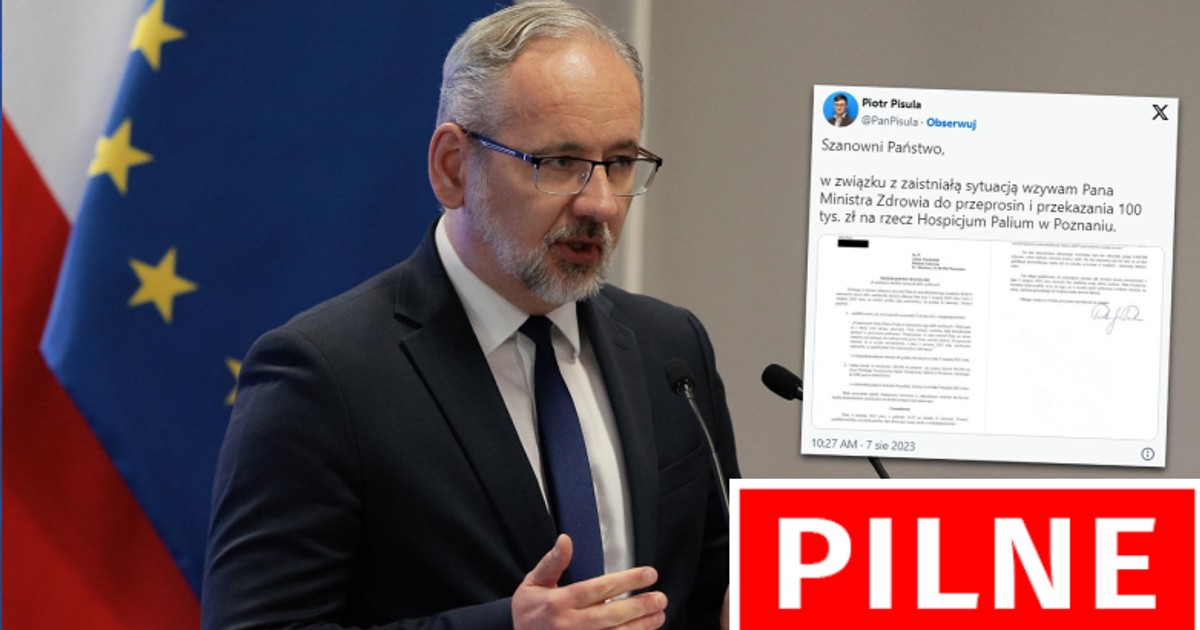 Afera wokół Niedzielskiego. Lekarz wzywa ministra do przeprosin ...