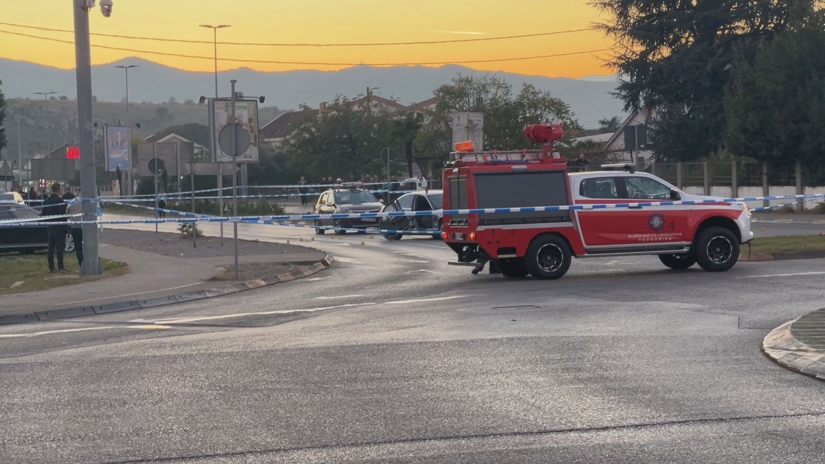 Pucnjava u centru Podgorice: Na kružnom toku izrešetan BMW, ubijene dve osobe - Blic
