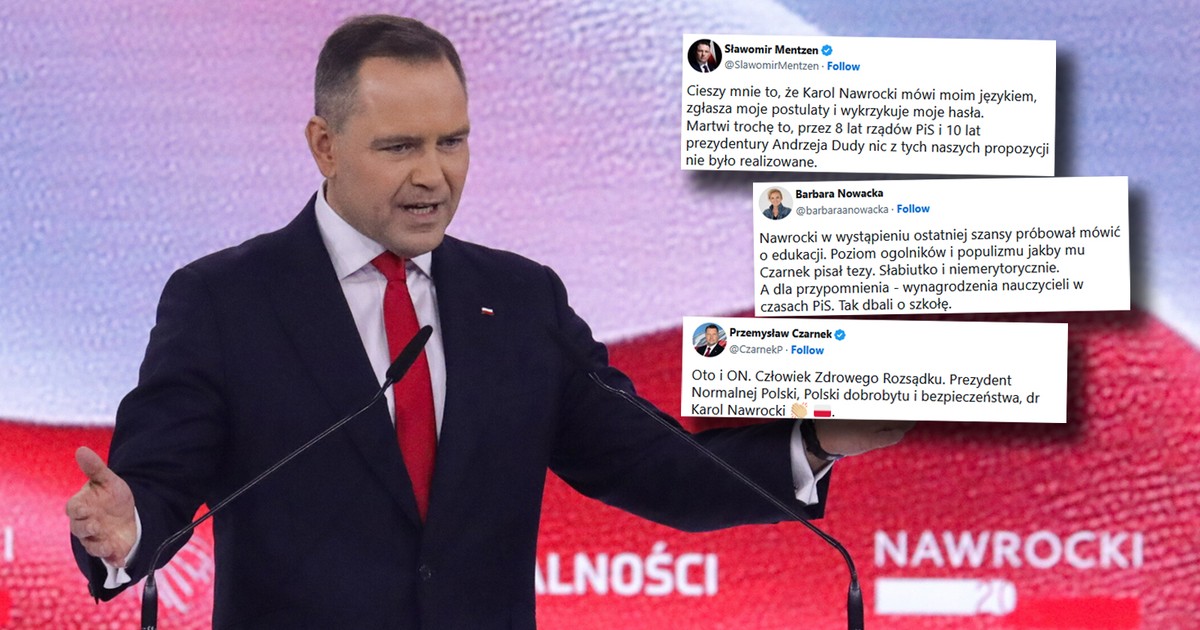 Konwencja wyborcza Karola Nawrockiego. Sieć zalała fala komentarzy - Wiadomości