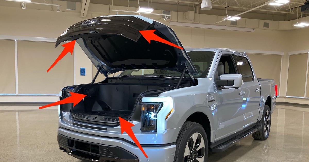 The Ford F-150 Lightning's best feature is its massive frunk — see all ...