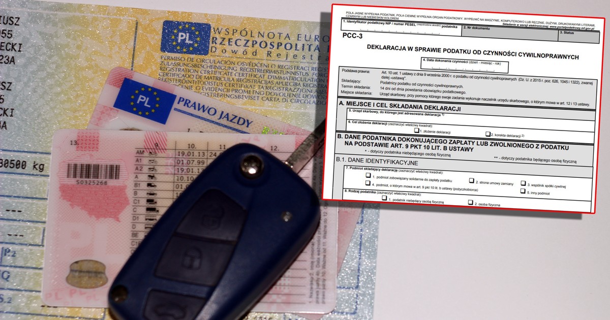 Planujesz zakup samochodu? Uważaj na formularz PCC-3. W tym roku wyższe ...