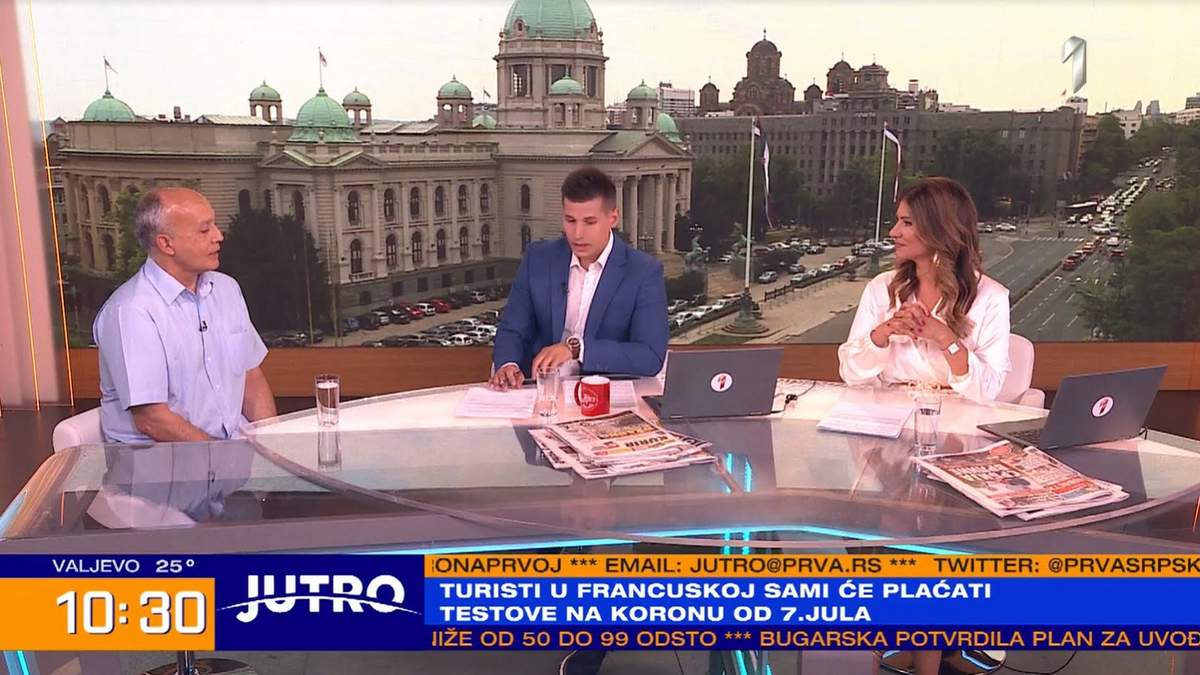novi voditelji jutarnjeg programa na prvoj andjela djuraskovic milos ...