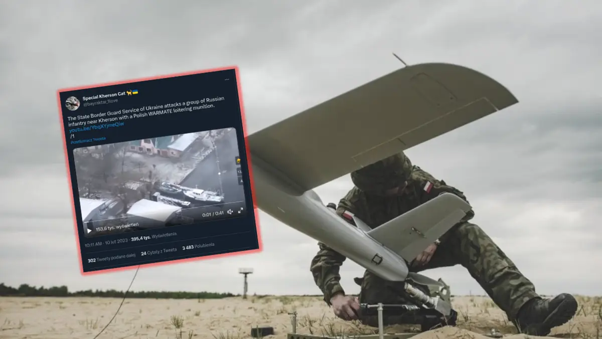 Polski dron kamikadze w akcji. Oto co potrafi Warmate