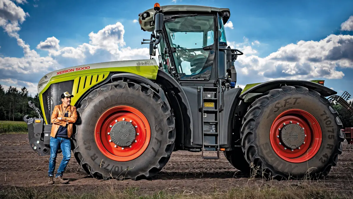 Claas Xerion 5000. Jeździłem traktorem za 3 mln zł. To rolniczy high-tech!