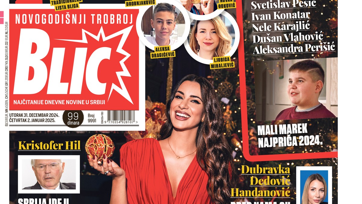Naslovna strana za 31.12. - Blic