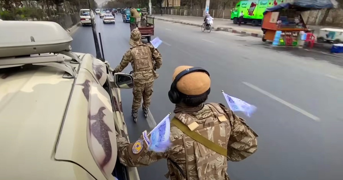 The Taliban appears to be patrolling Kabul on rollerblades while ...