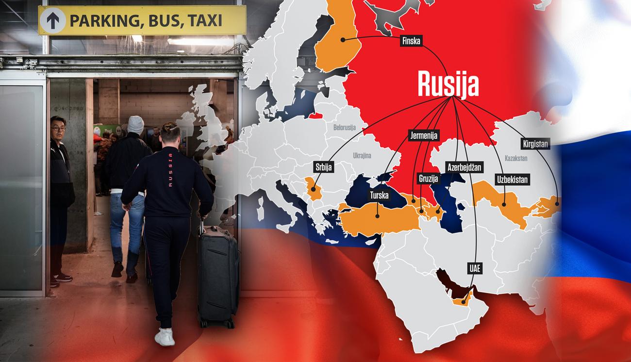 (MAPA) RUTE ZA BEG IZ RUSIJE Putinova naredba pokrenula masovni egzodus, ali opcija za izlazak ...