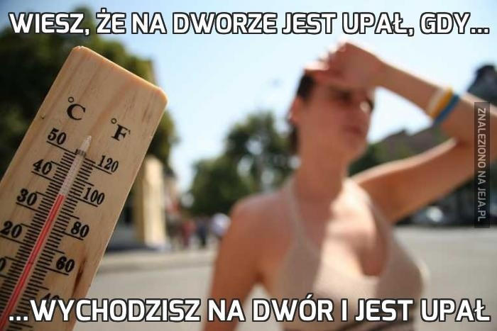 Najlepsze memy na upalne dni w Polsce - Kobieta