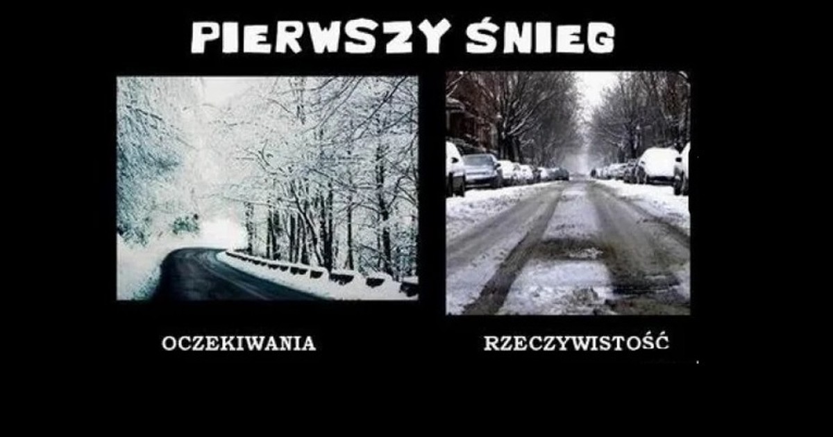 Najśmieszniejsze memy o pierwszym śniegu. Internauci w formie - Kobieta
